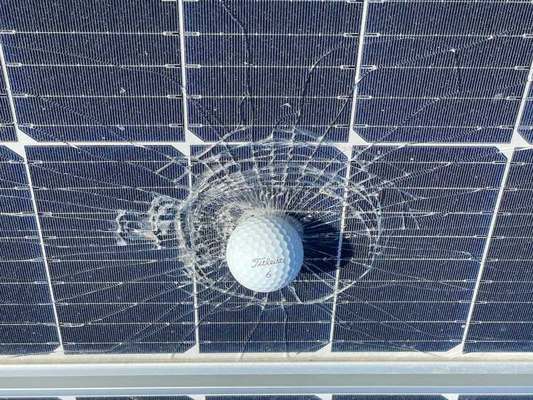Nylon Nets to Protect Solar Panels