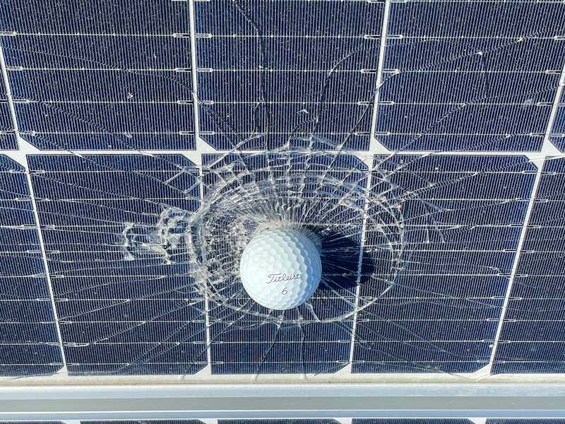 Nylon Nets to Protect Solar Panels