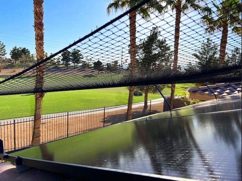 Nylon Nets to Protect Solar Panels