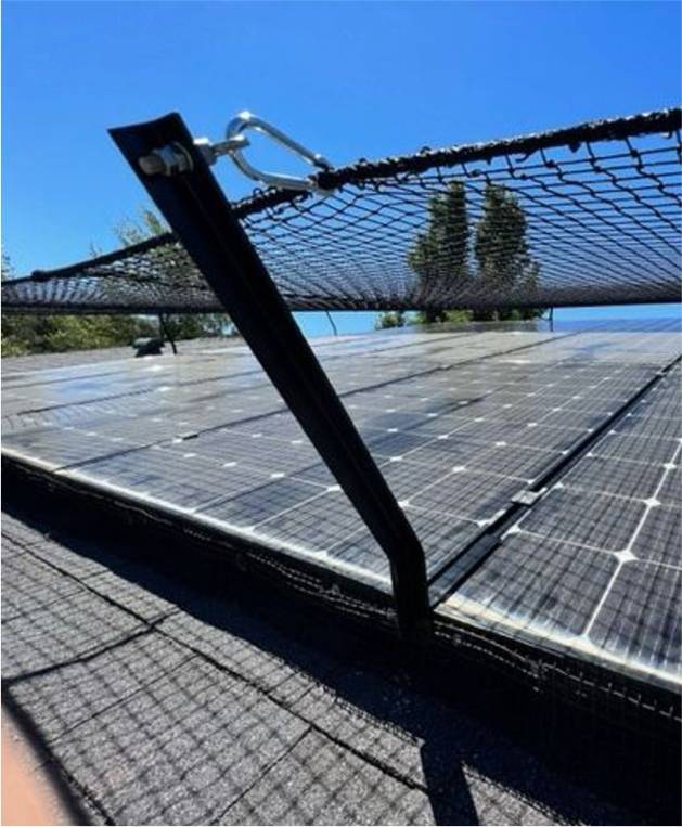 Nylon Nets to Protect Solar Panels